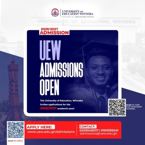 UEW Opens Admissions for 2026/2027 Academic Year; WASSCE Candidates Can ...