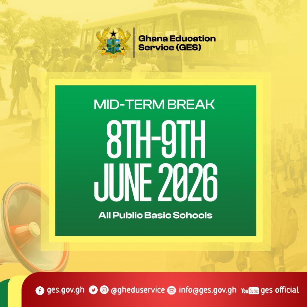 GES Announces June 8–9 Mid-Term Break for Public Basic Schools